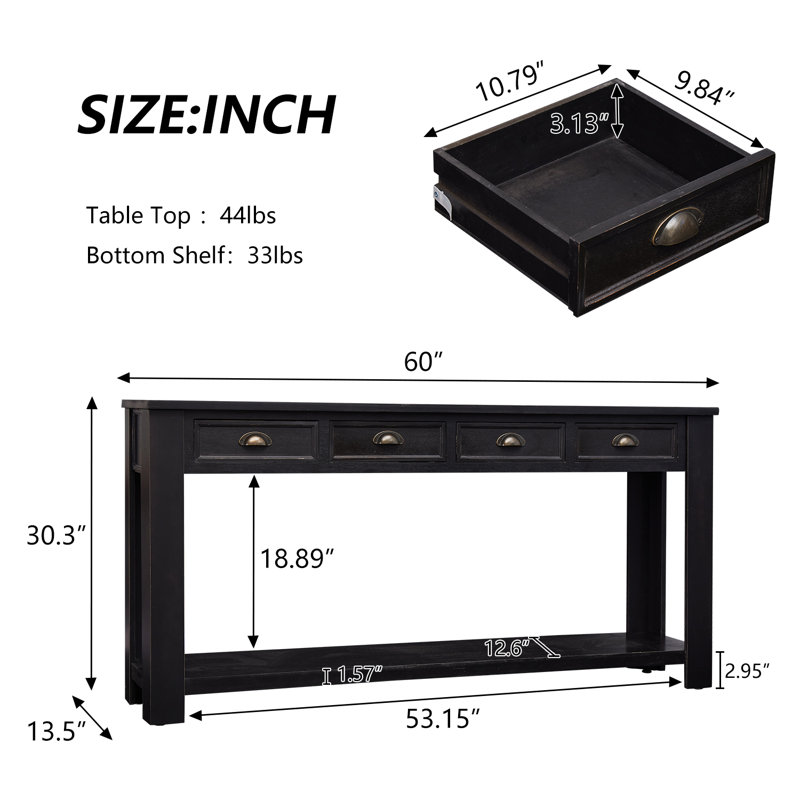 Lark Manor™ 60'' Console Table | Wayfair